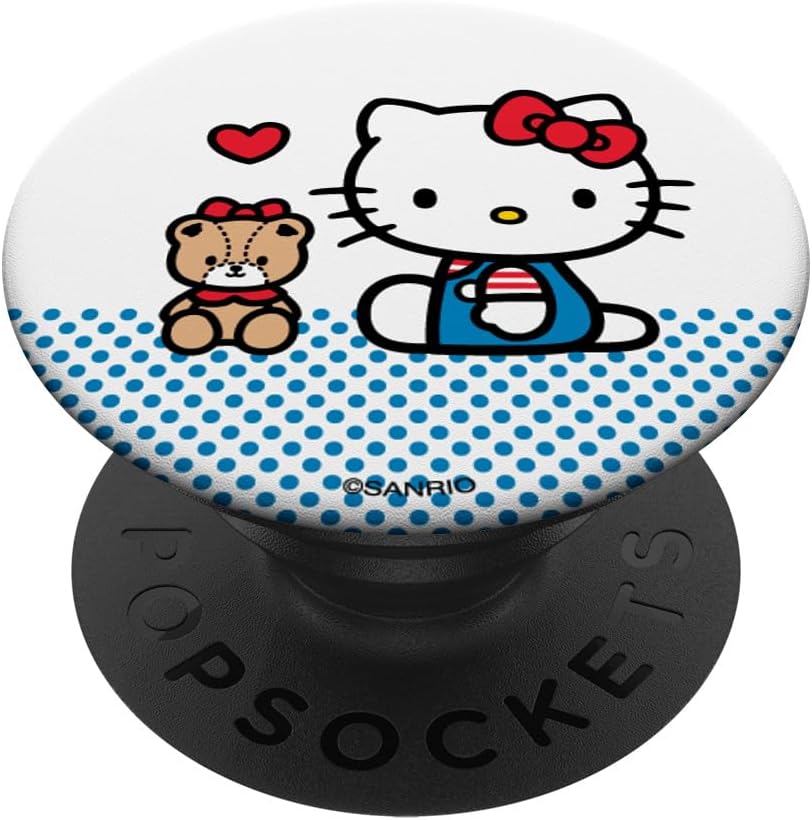 Amazon.com: Hello Kitty with Ice Cream Pink Stay Sweet PopSockets ...