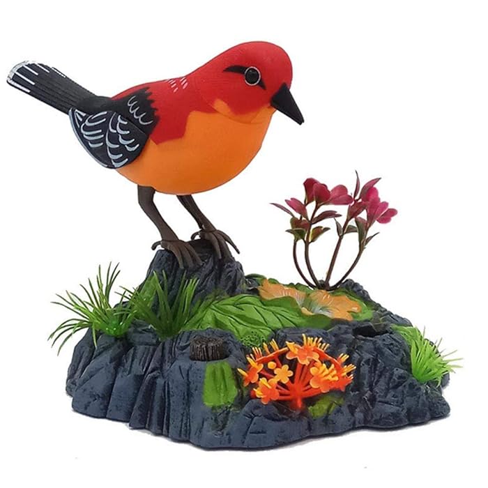 Buy Singing Chirping Bird, Electronic Talking Repeating Parrot ...