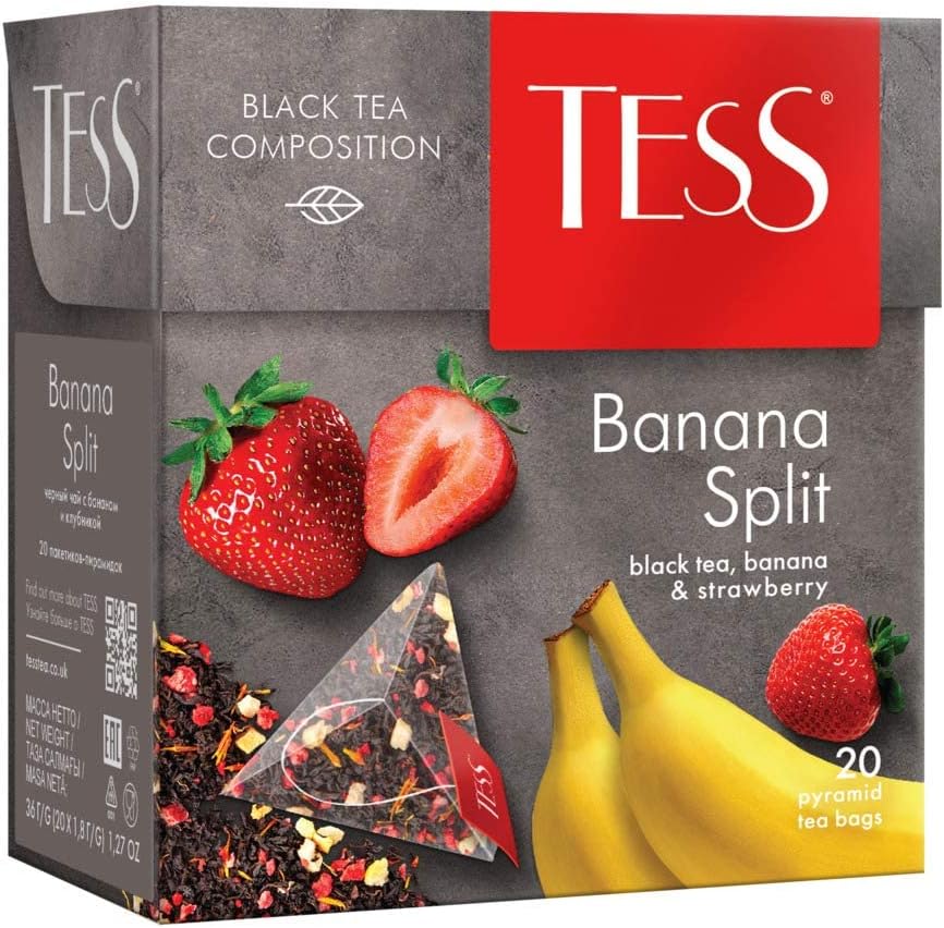 Amazon.com : TESS, Banana Split Black Tea CompositionBlack Tea, Banana ...