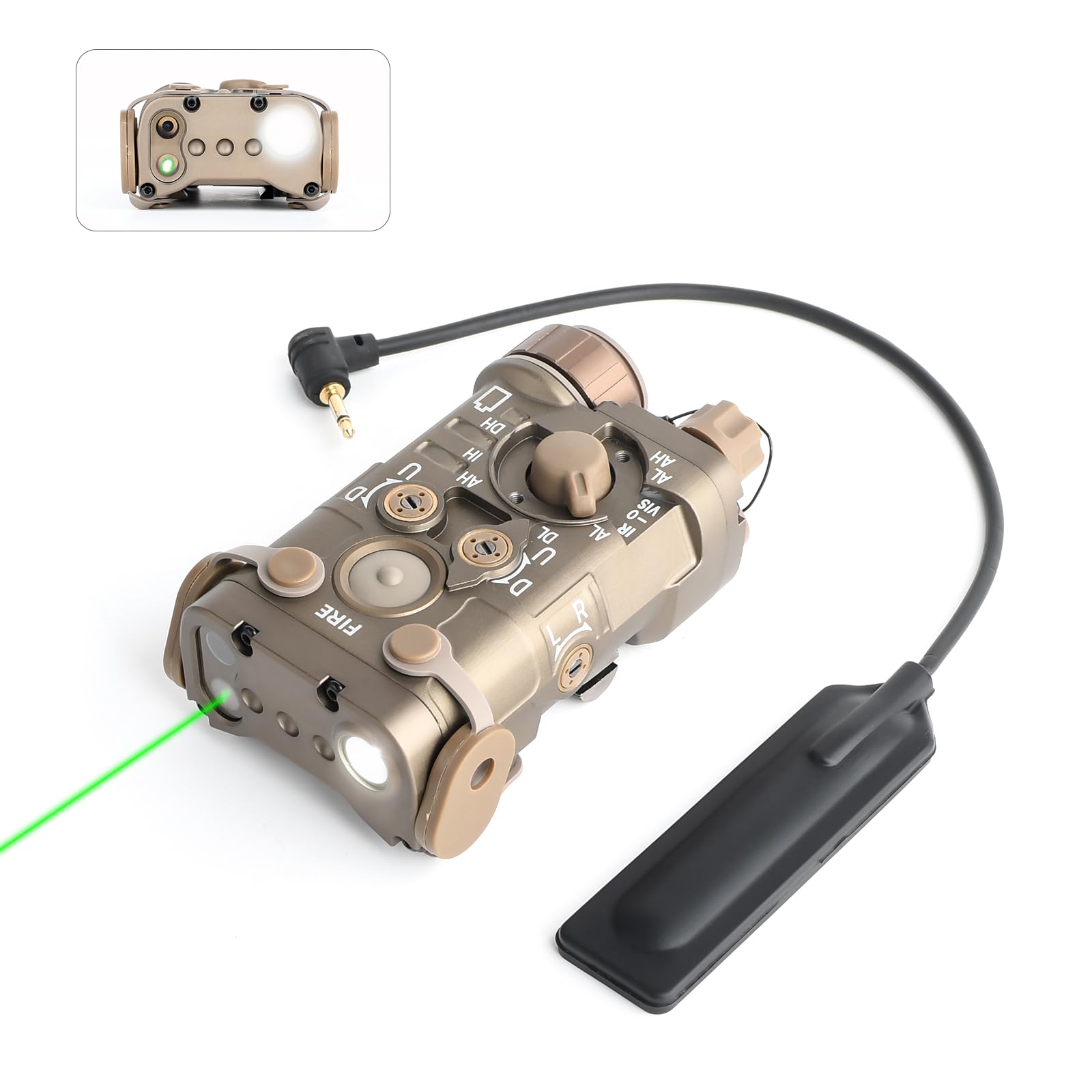 Buy NOBUHIRO Upgrade Metal Airsoft PEQ Box ing Laser , 10 Modes with ...