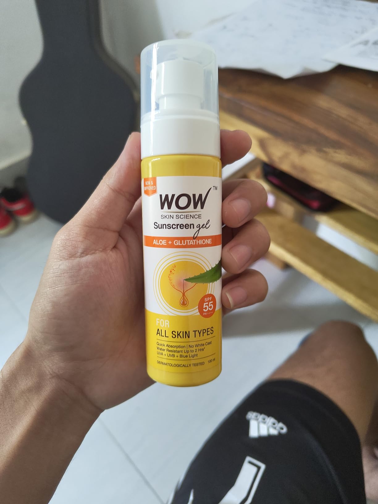 WOW Skin Science Sunscreen Gel For All Skin Types | SPF 55 PA ...