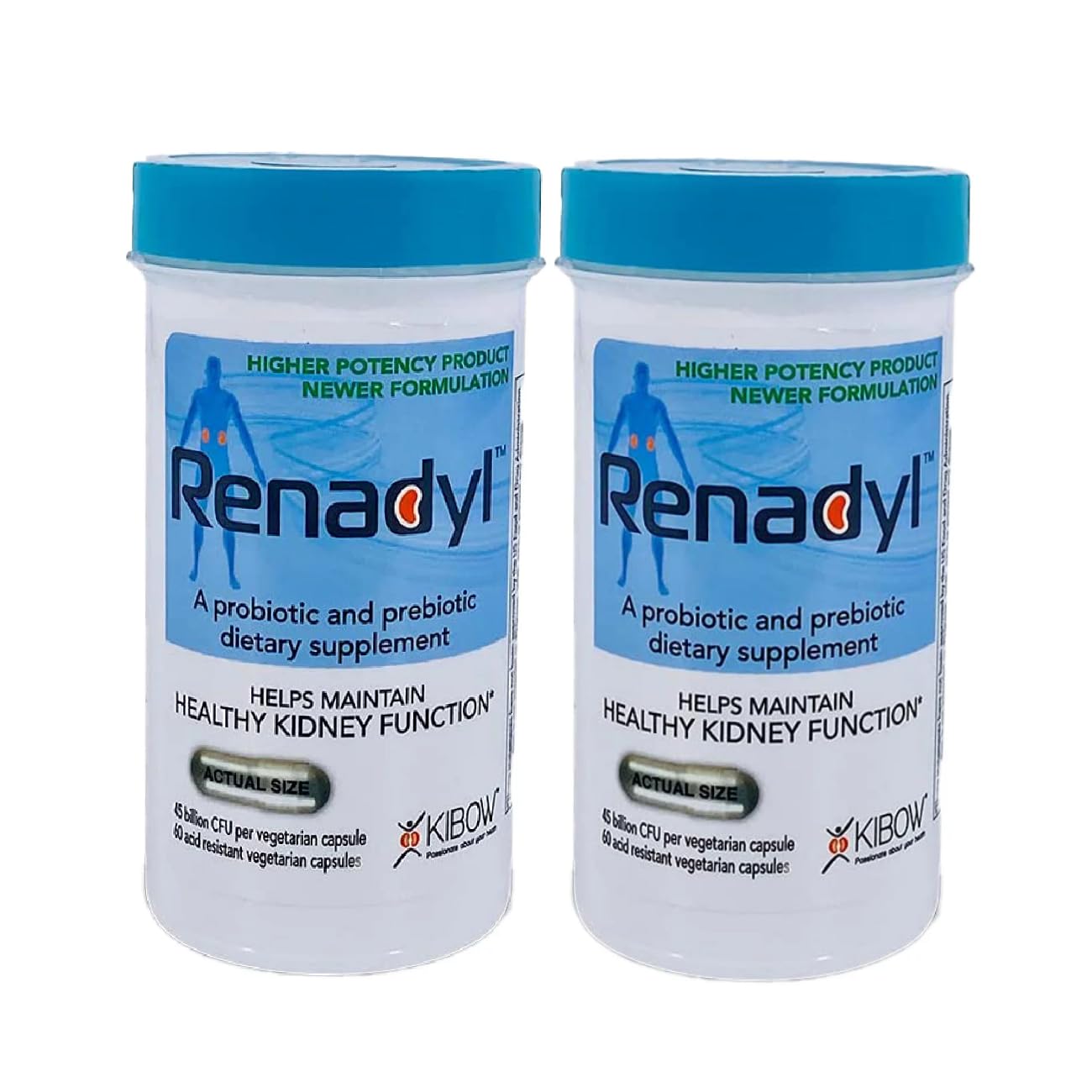 Kibow Biotech Combo 2 x Renadyl (1 Renadyl 60 caps. + 1 Renadyl 60 Caps ...