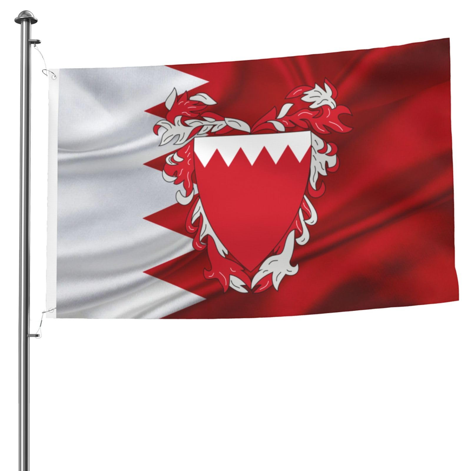 Bahrain Flag Bahrain Flag With Brush New, Brush, Bahrain Flag, Bahrain