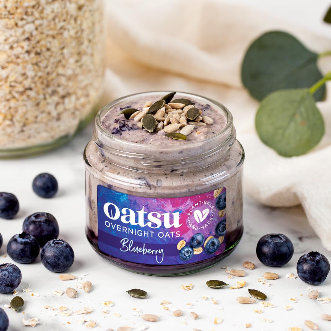 OATSU | Fresh Blueberry Overnight Oats | Ready To Eat Plant-Based ...