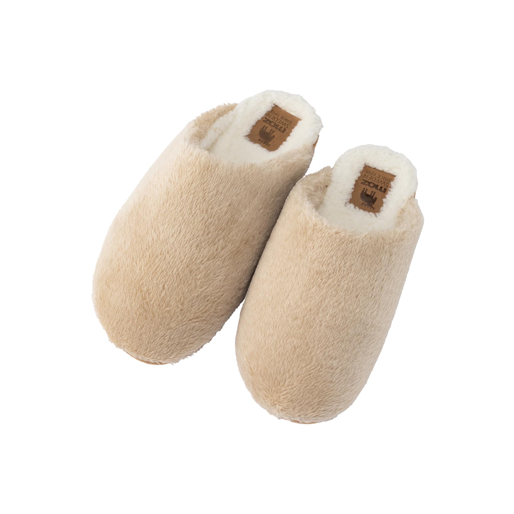 Amazon | [moz モズ] ボアスリッパ L ライトベージュ【北欧 ルームシューズ ふわふわ 冬用 室内 暖かい レディース かわいい おしゃれ】 | moz モズ | スリッパ ...