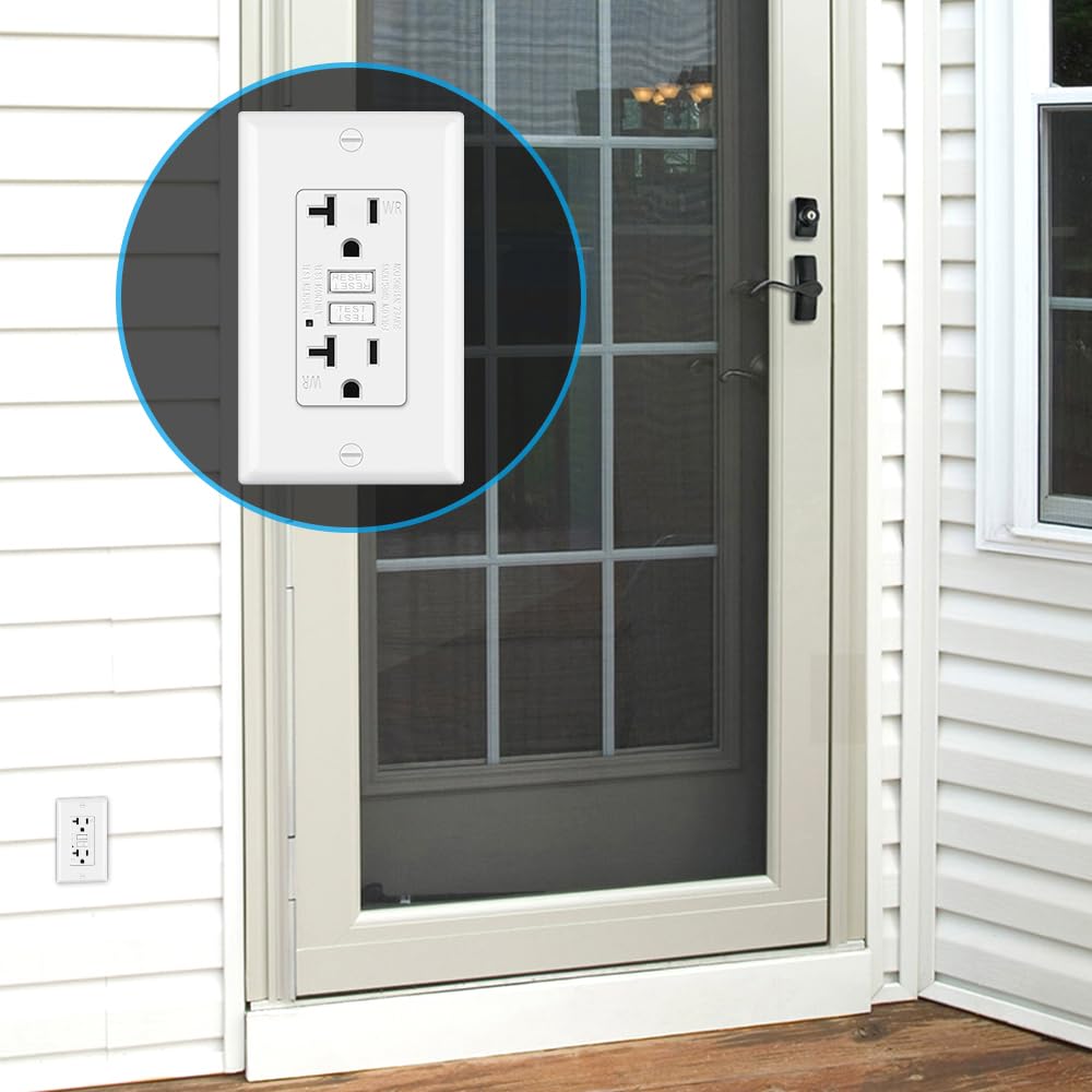 Snapklik.com : (10 Pack) 20 Amp WR GFCI Receptacle Outlet, Outdoor ...