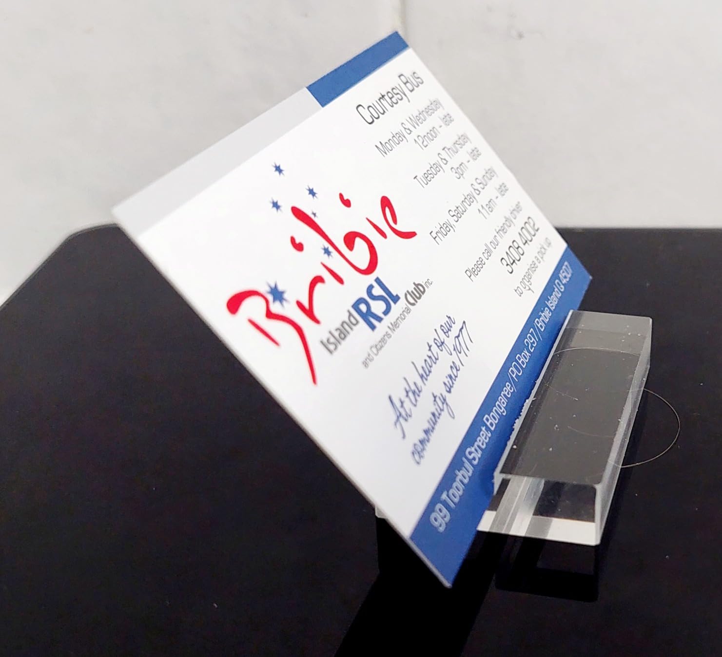 12 Pieces Acrylic Stands Clear Place Card Holders , Card Slot Stand for ...