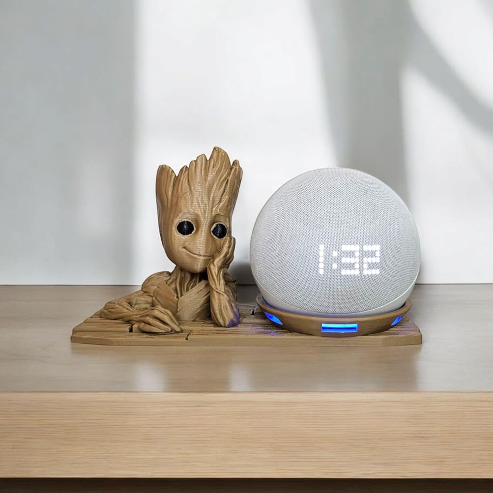 Suporte Alexa Echo Dot 4 e Echo Dot 5 Groot Guardiões da Galáxia Marvel ...