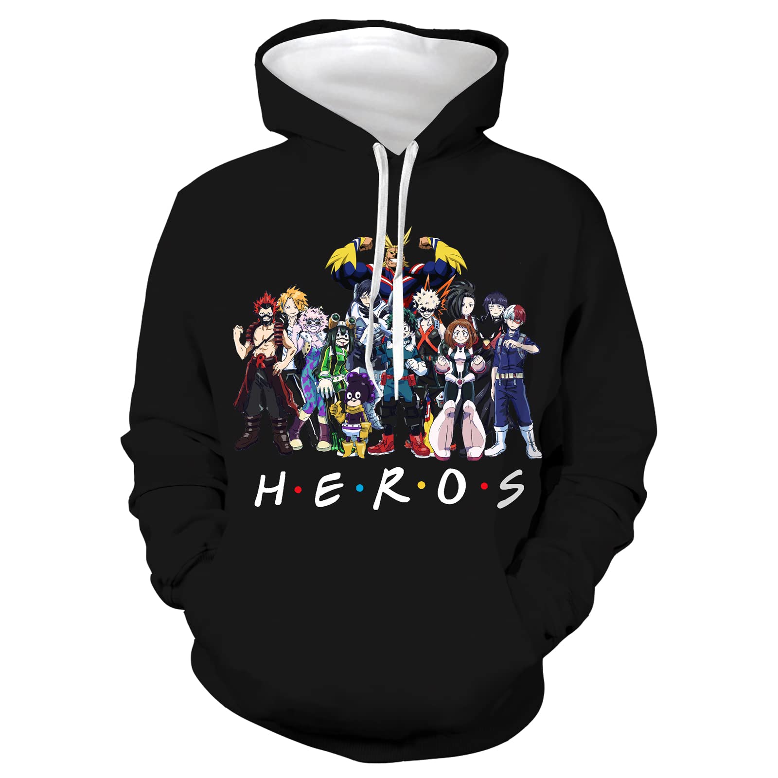 Buy Deku Cosplay Hoodie Hero Academia Todoroki Sweatshirt Black Adult ...