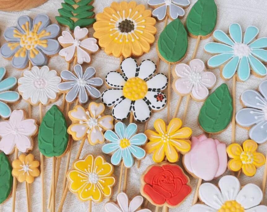 Snapklik.com : Spring Flowers Cookie Cutters, Sunflower Dasiy Rose ...