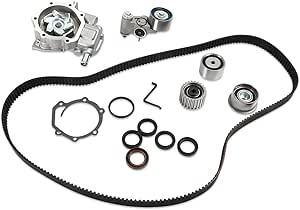 Timing Belt Tensioner X AUTOHAUX 1 Set Timing Belt With Water Pump No ...