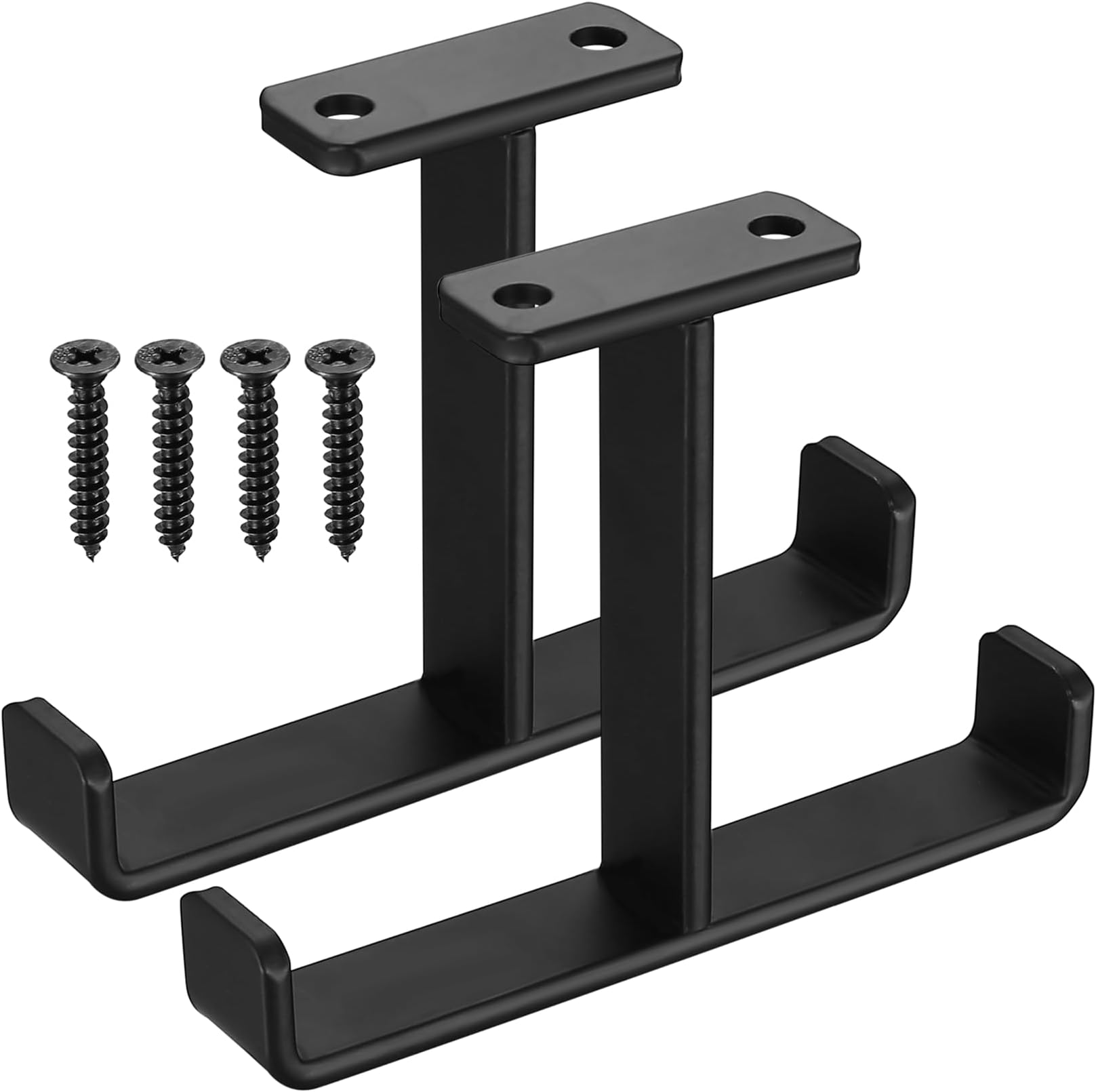 HAOCHEN Overhead Garage Storage Hook Racks, 2 Set Heavy Duty Overhead ...