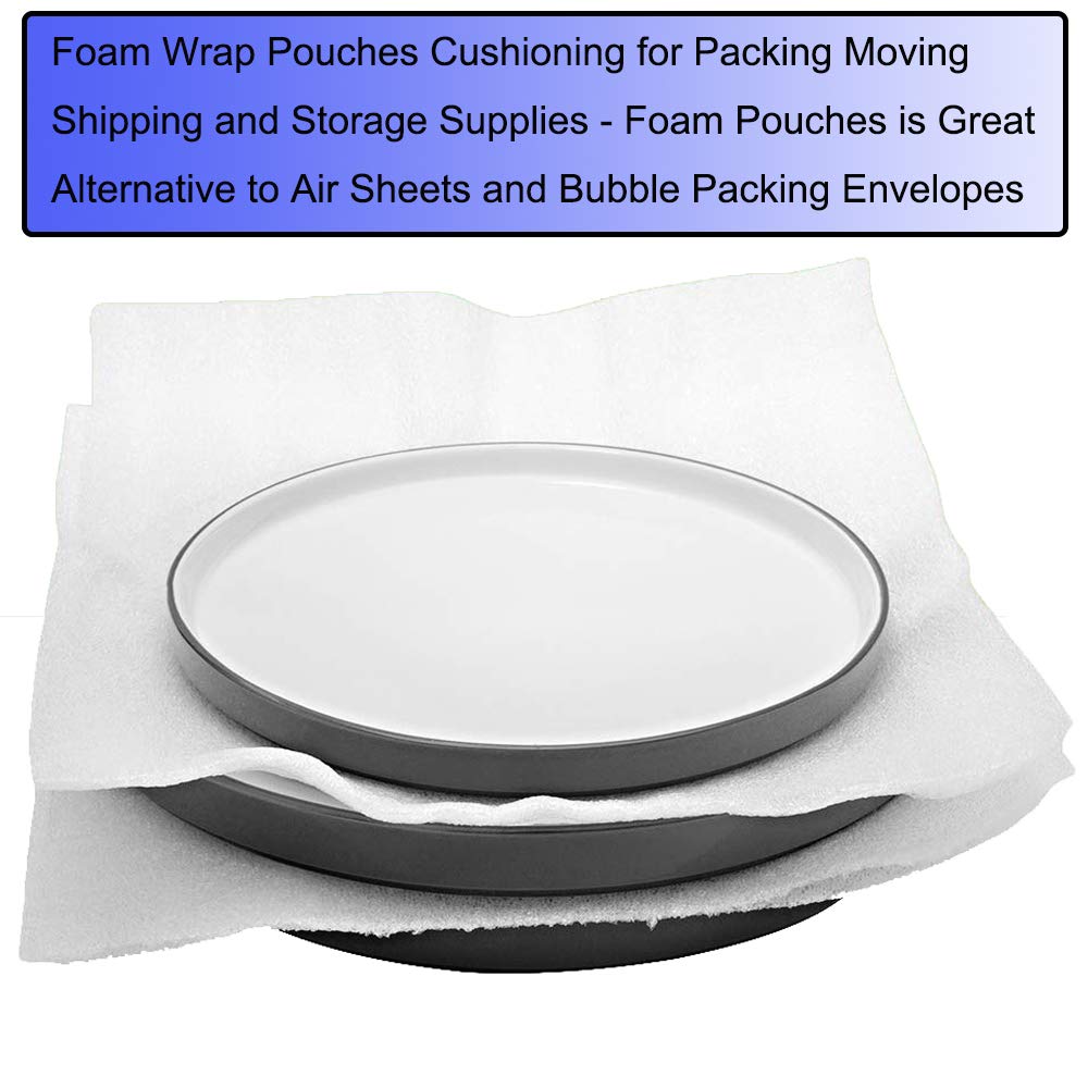 Snapklik.com : 60 Pack Foam Pouches, 3 Sizes Thick Cushion Wrap Pouches ...