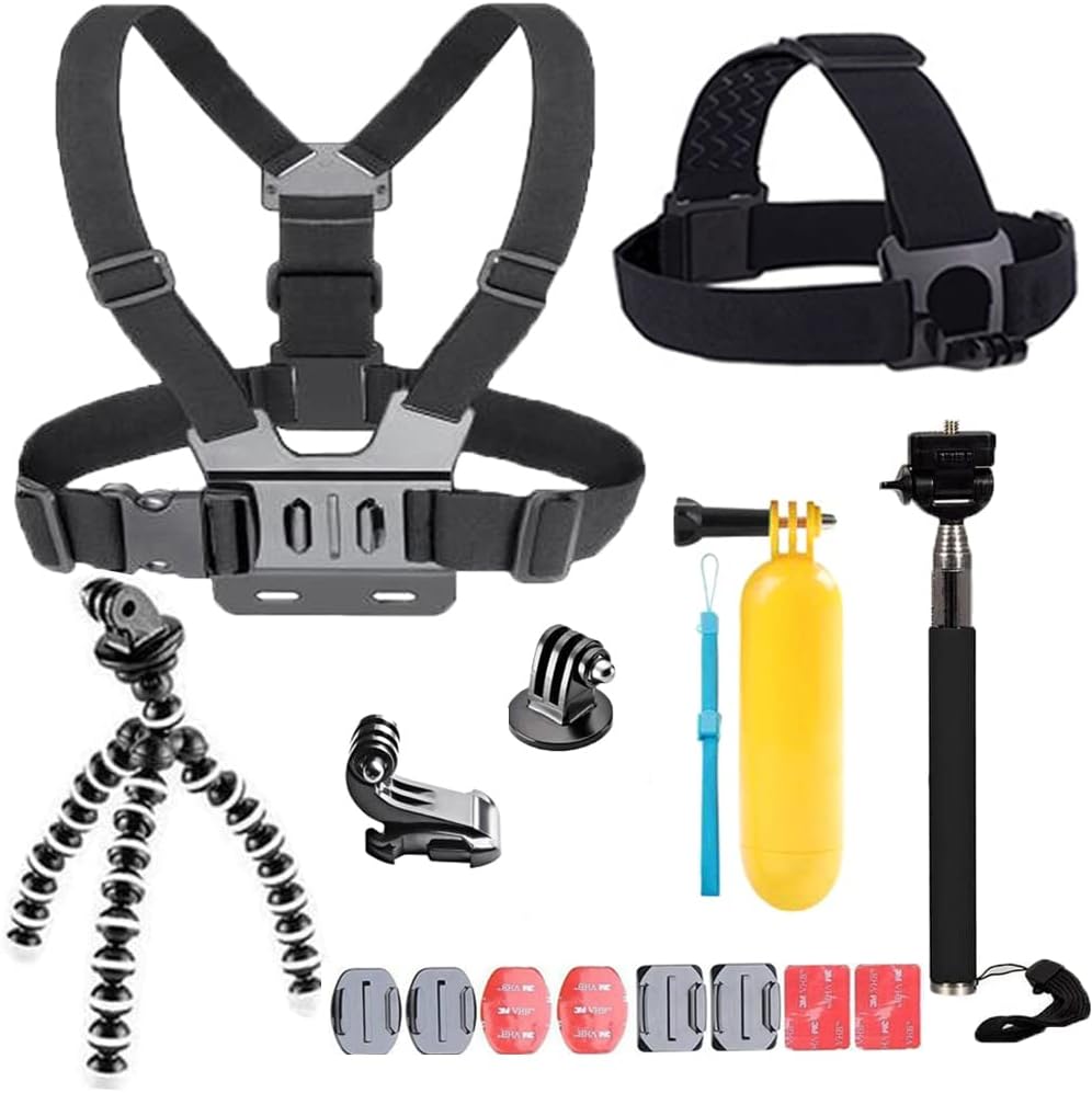 SHOOT 10-In-1 Accessory Kit for GoPro Accessories,Action Camera ...
