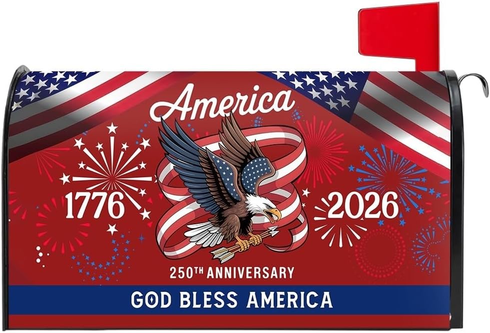 Amazon.com: MALIHONG Custom USA 250th Anniversary Magnetic Mailbox ...