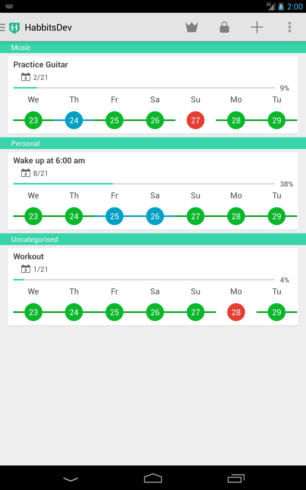 Habbits - Habits Tracker - App on the Amazon Appstore