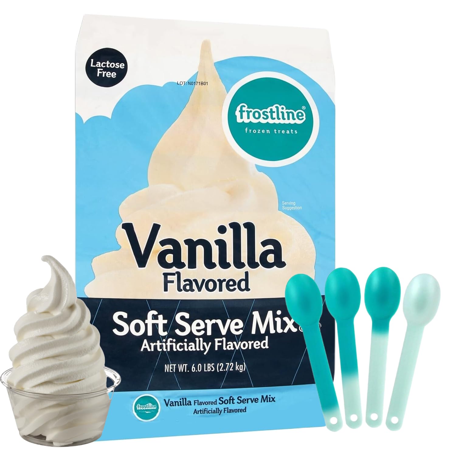 Zippy Sweets - Vanilla Soft Serve Ice Cream Mix For Your Soft Serve Ice ...
