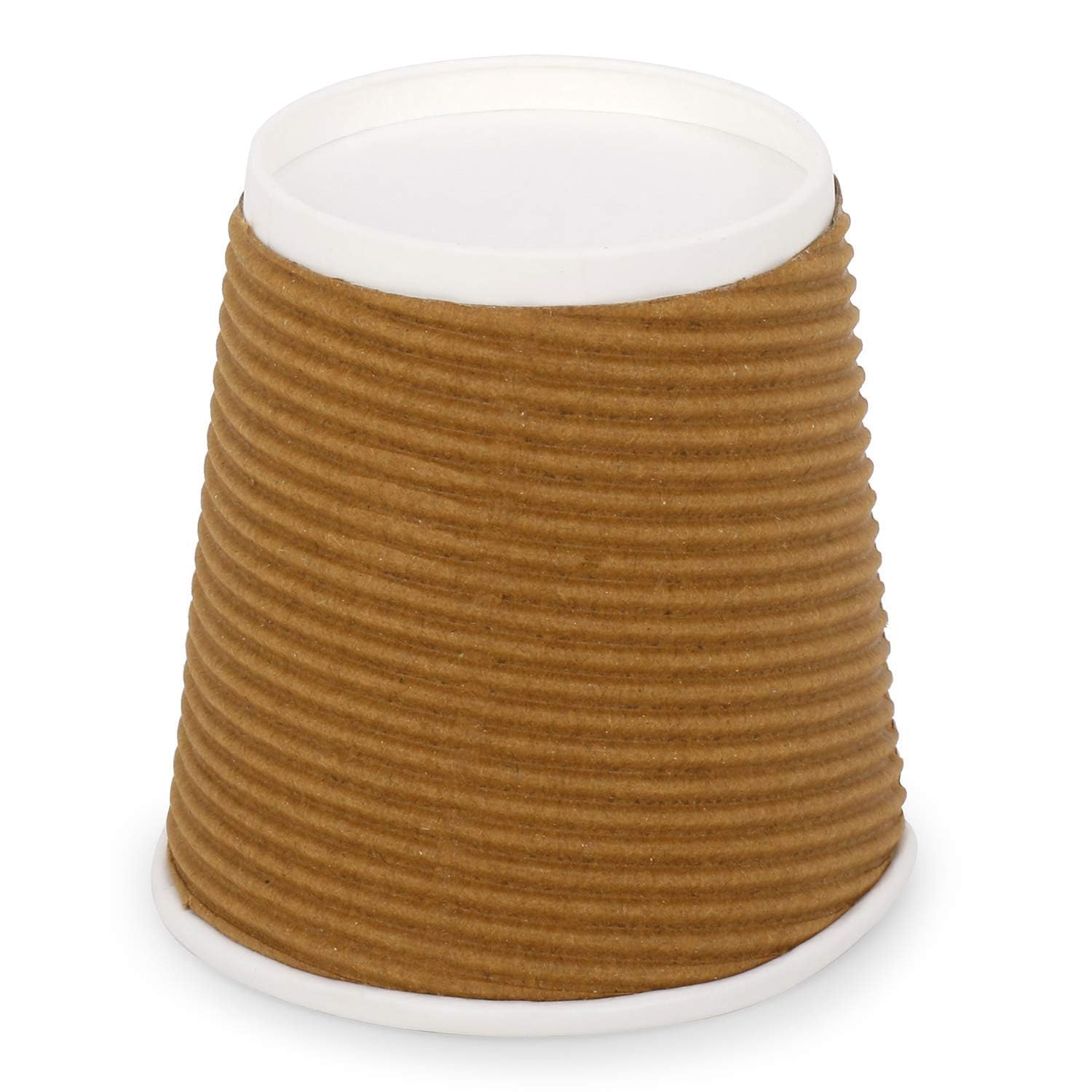 Adx Packaging Ripple Paper Cups 90 ML Brown for Coffee, Tea and ...