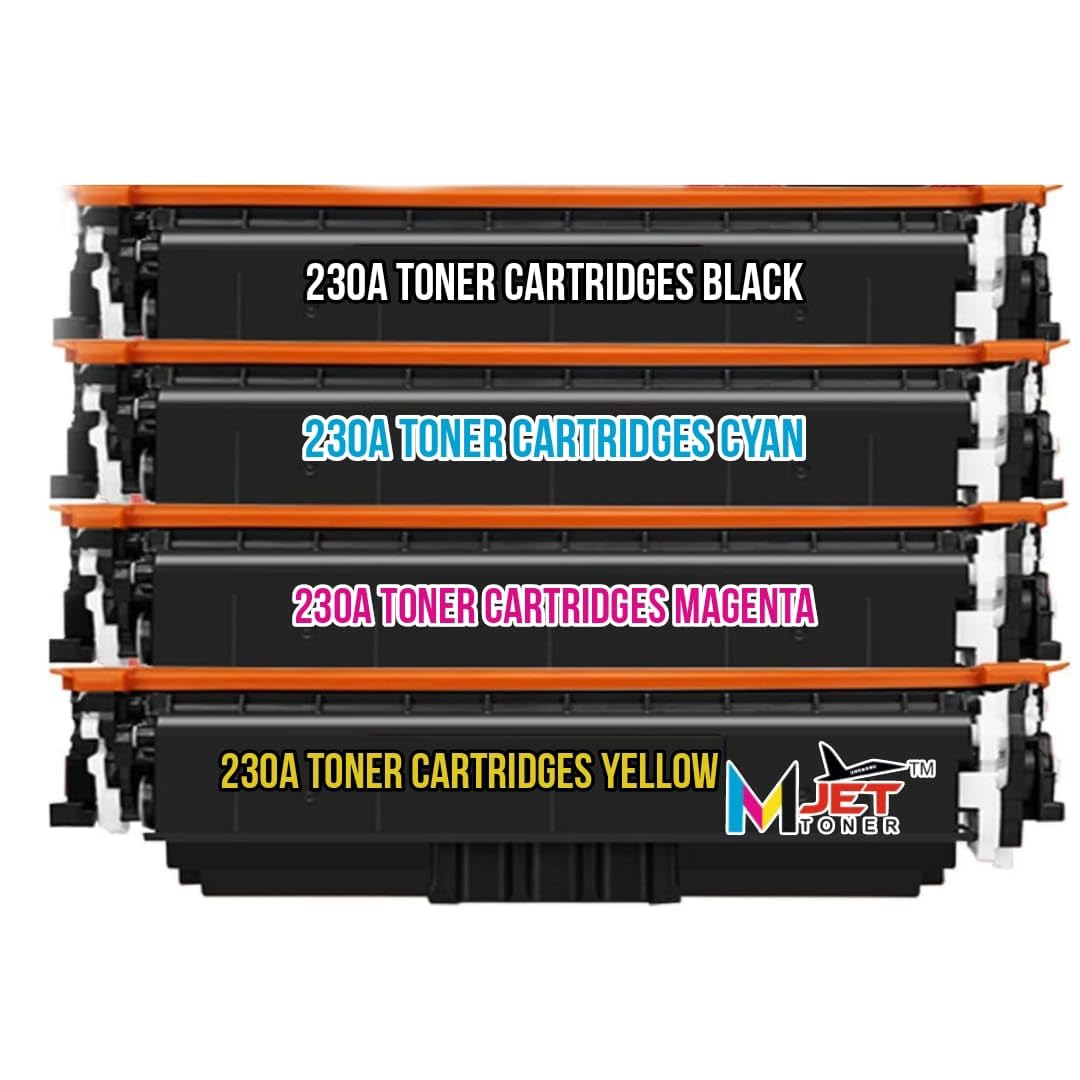 M JET TONER 230A Toner Cartridges for W2300A Black/ W2301A Cyan/ W2302A ...