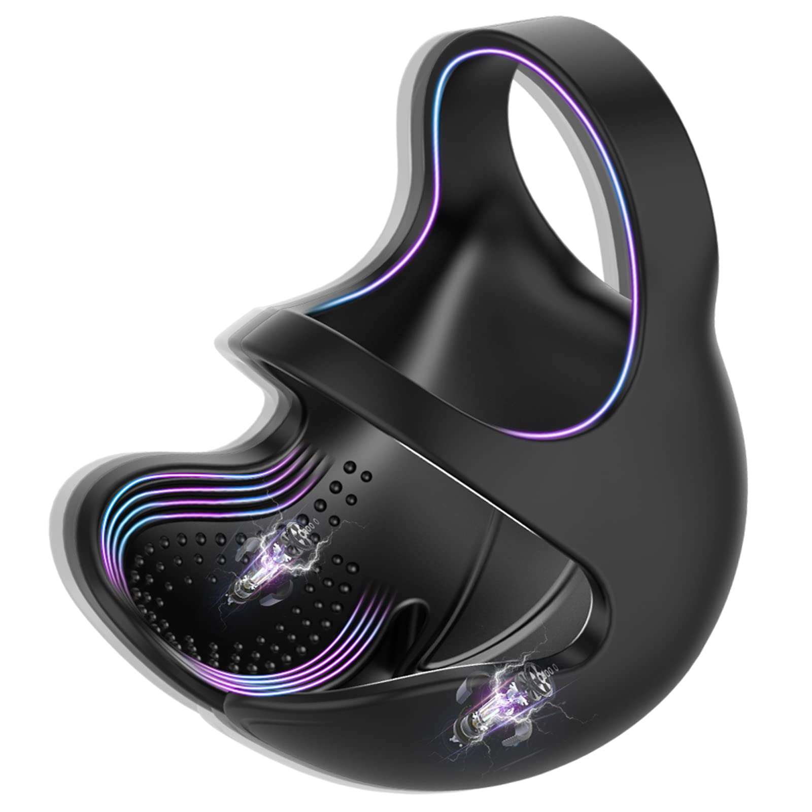 Buy Vibrating Dual Penis Ring for Men, Testicles Stimulating Vibrator ...