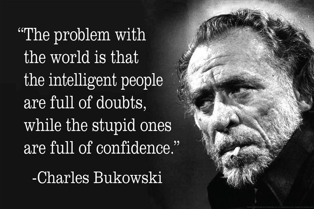 Amazon.com: Laminated Charles Bukowski The Problem With The World ...