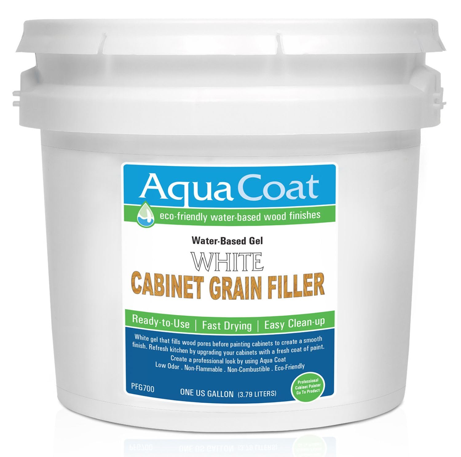 Aqua Coat Water Based White Cabinet Wood Grain Filler Gel, Fast Drying ...