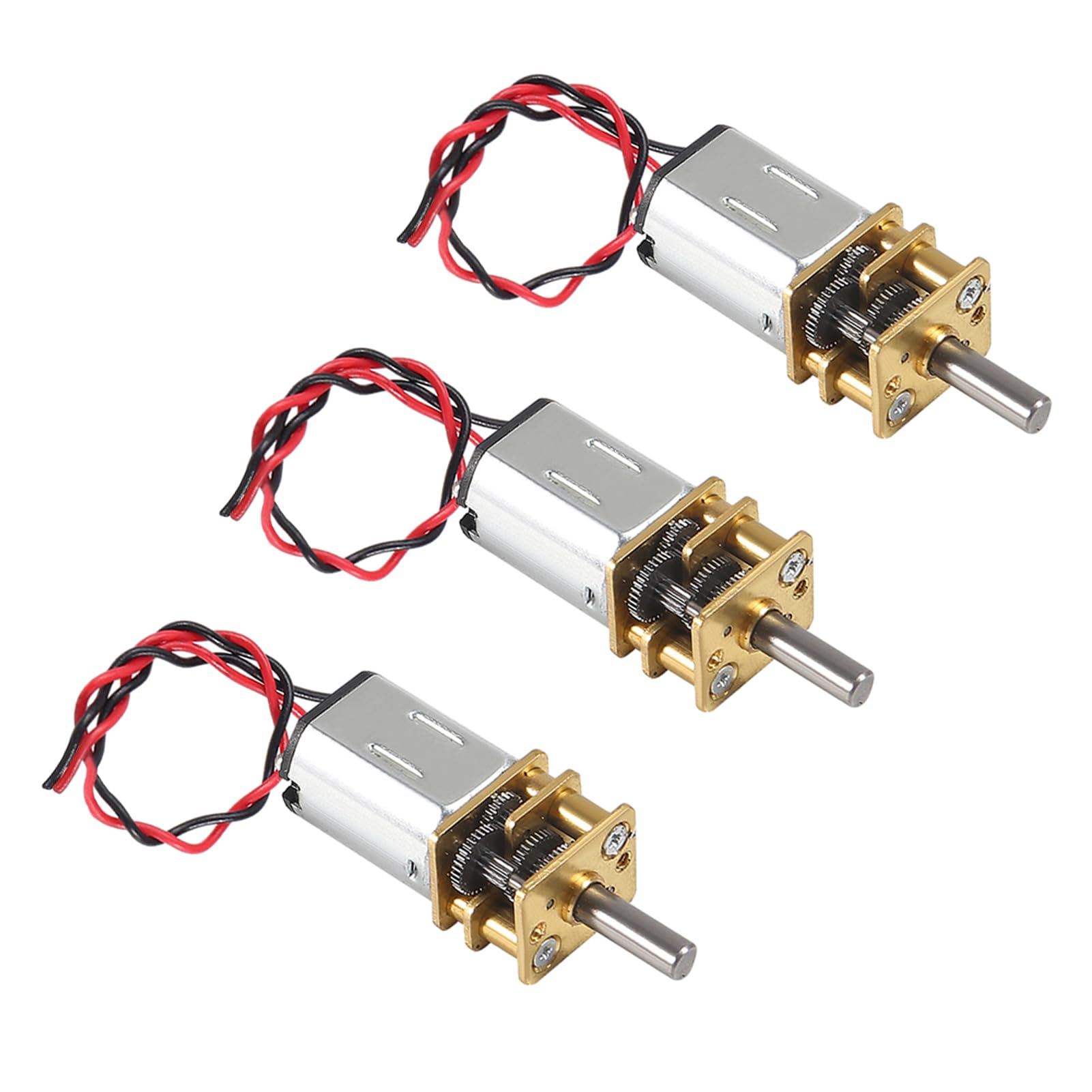 Snapklik.com : 3pcs Mini Micro N20 Gear Motor DC 3V-6V Slow Speed Full ...