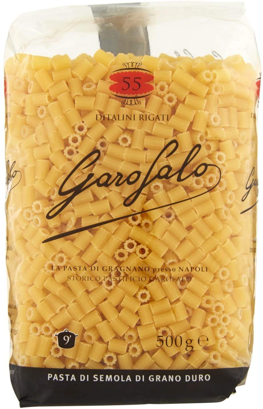 5x Garofalo Pasta di Gragnano IGP Ditalini Rigati N° 55 Hartweizengrieß ...