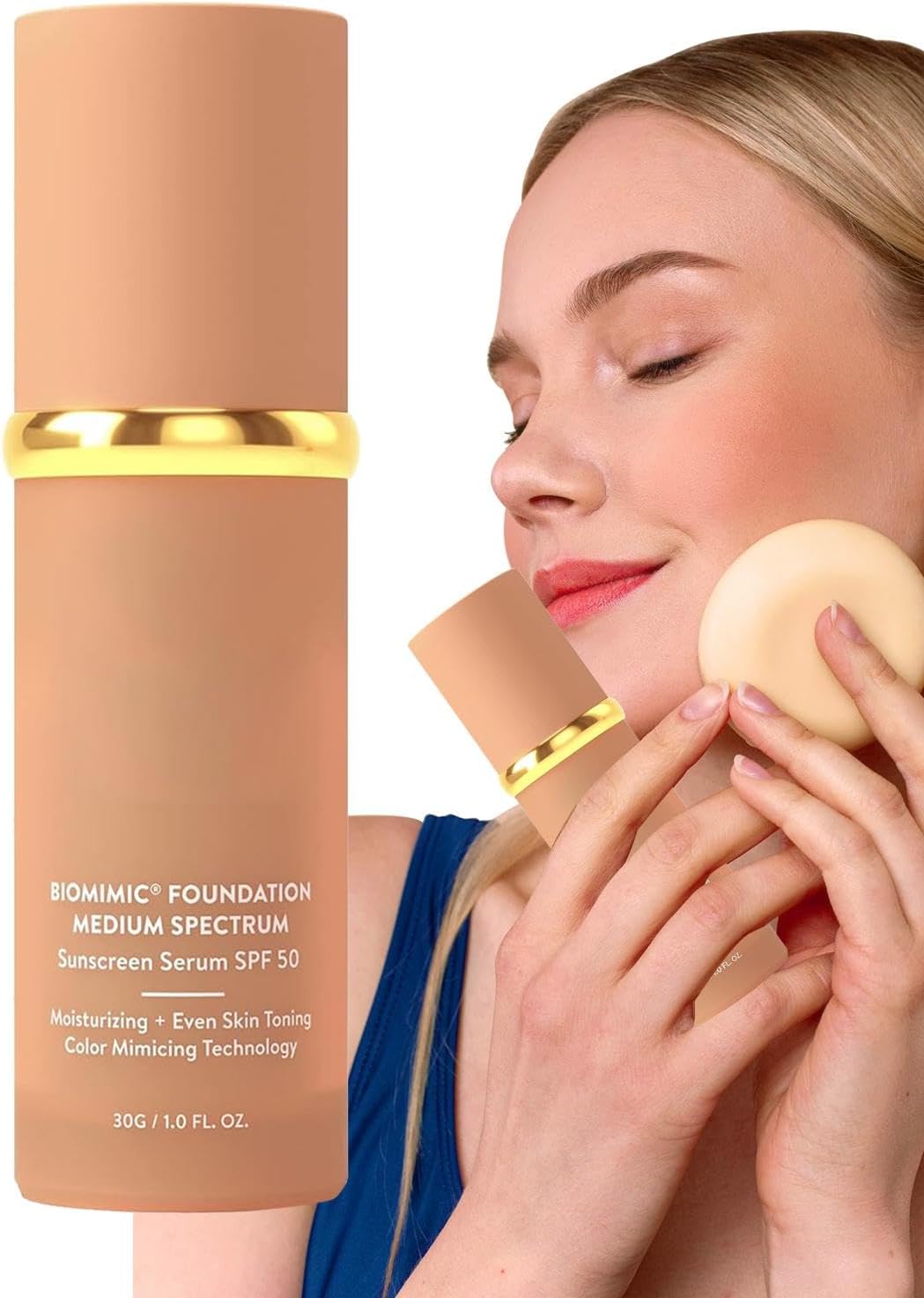 Biomimic Foundation 4 In 1, 30ml Bio Mimic Foundation Medium Spectrum ...