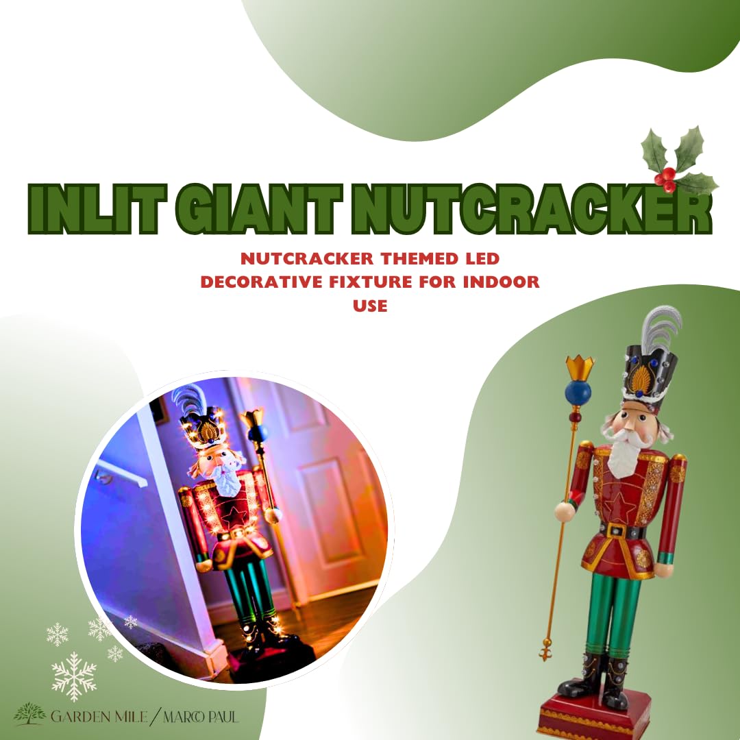 Large Outdoor Metal Nutcracker CDL 120cm 48" 4Ft Tall Life Size