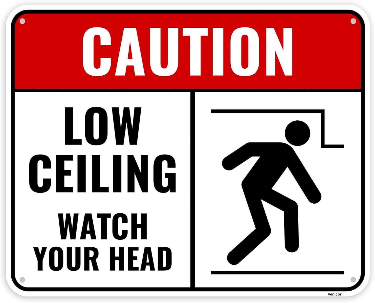 Amazon.com: 1PC Watch Yor Head Low Ceiling Sign, 10 x 8 Inches ...