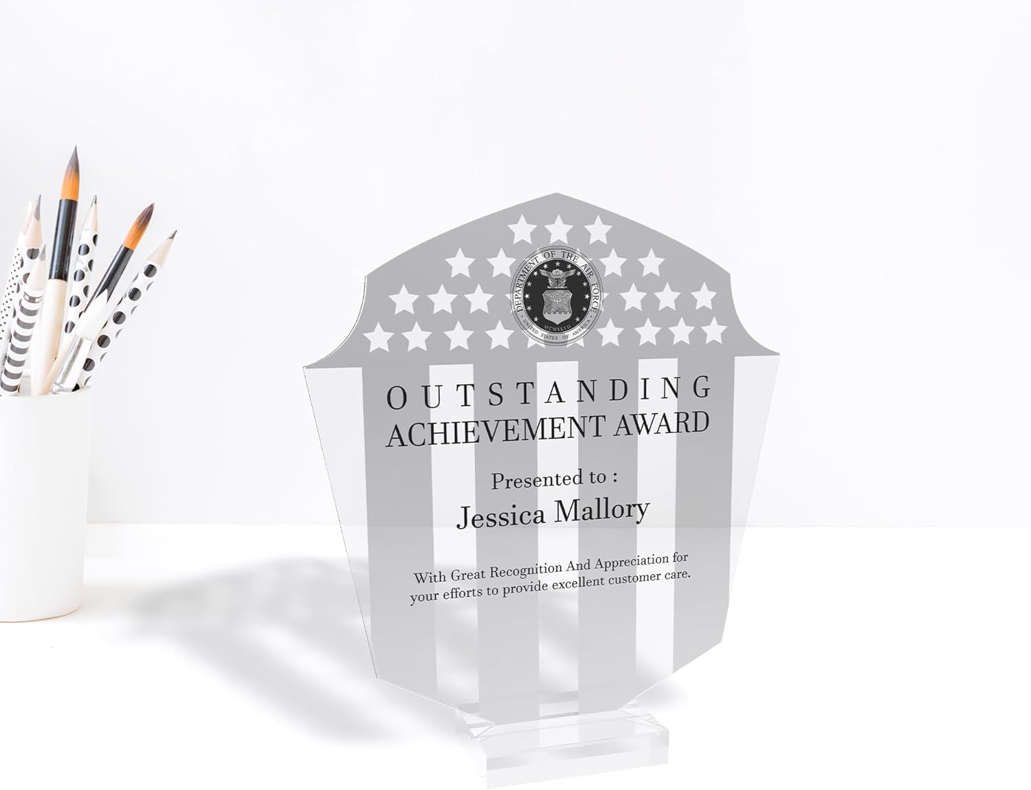 Amazon.com: Personalized Star Employee of The Year or Month Award ...