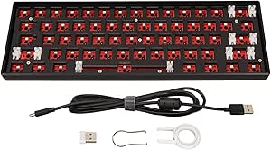 Amazon.com: Vomeko Mechanical Keyboard DIY Kit - 61 Keys Wireless Gaming Keyboard, BT 3.0/5.0 ...