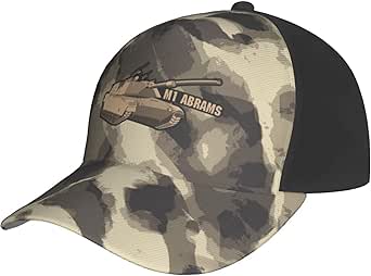 Amazon.com: Army M1 Abrams Tank Trucker Hat for Men - Baseball Snapback ...