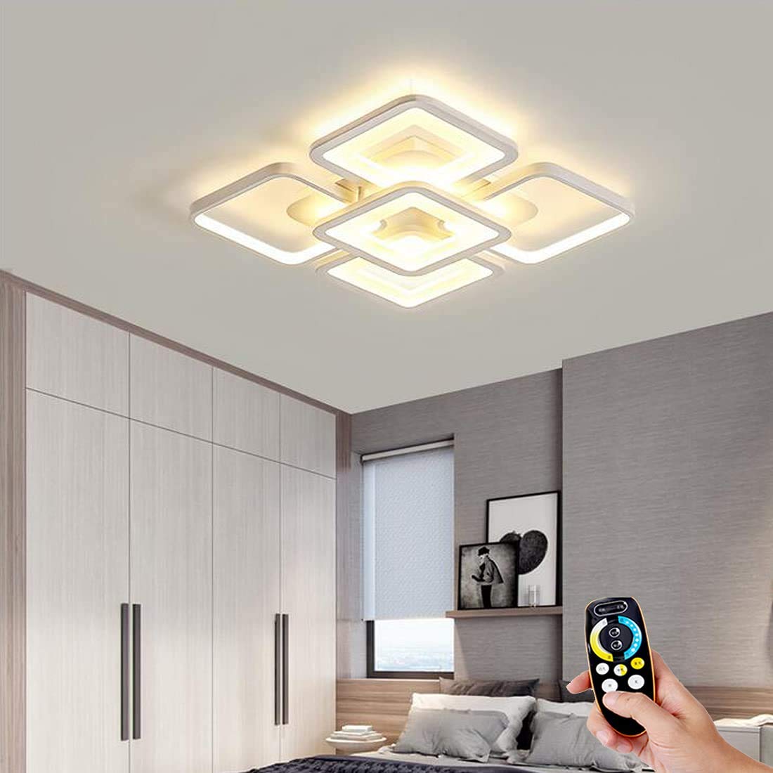 Remote Control Led Ceiling Light EKOL Designer 2025 LED Ceiling Light