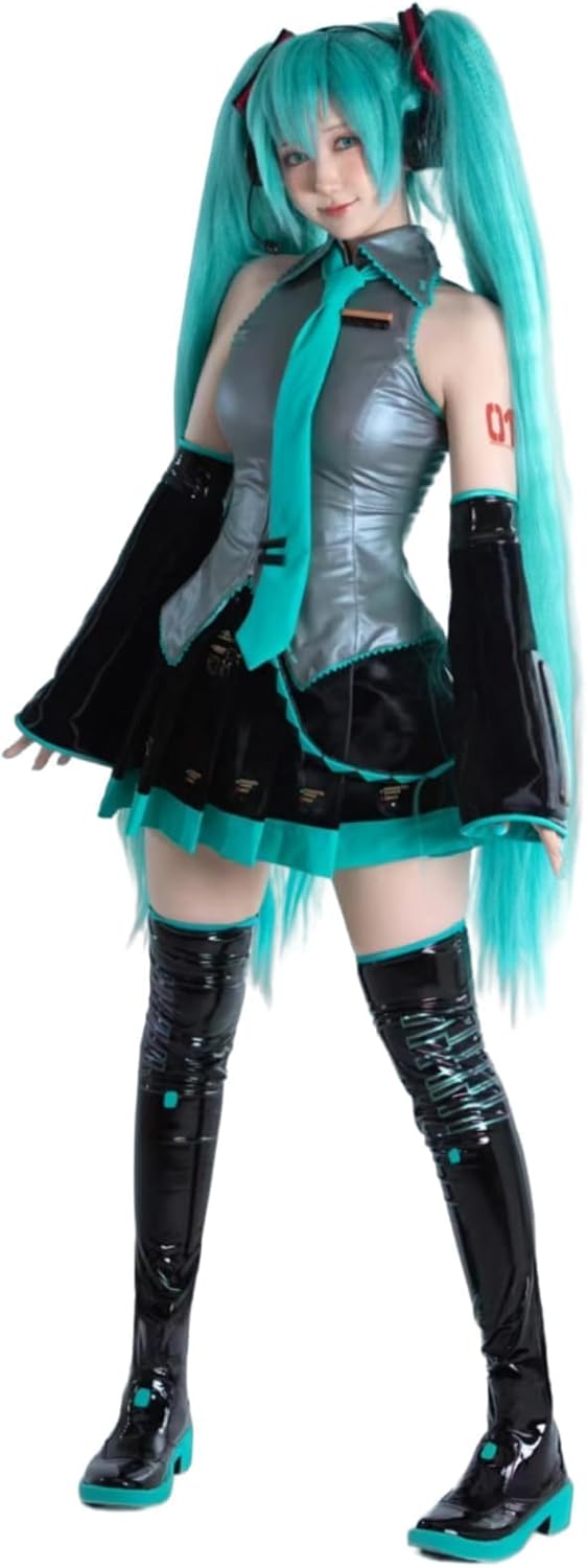 Cosplay Americano De Hatsune Miku Deadpool/Spider Man/Hatsune Miku
