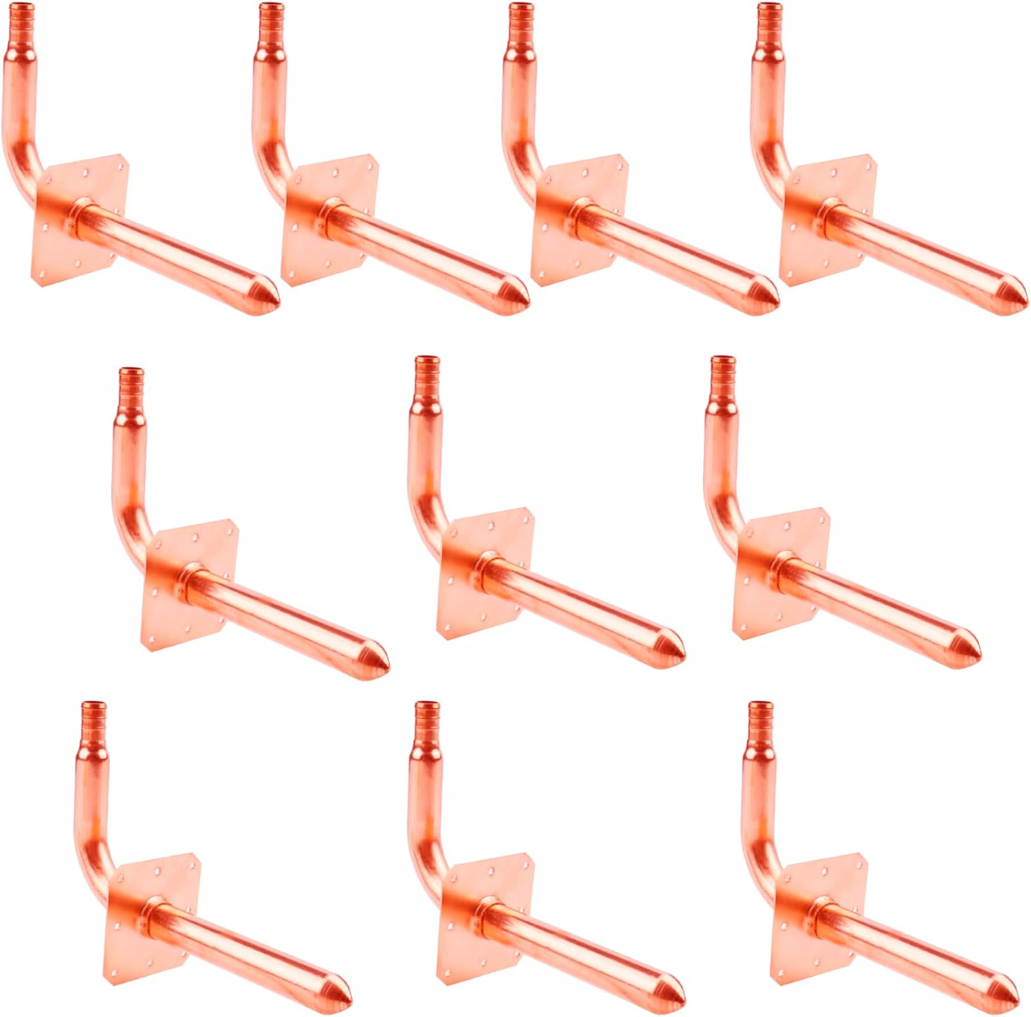 Amazon.com: WHK 10 Packs 1/2 Inch Copper PEX Stub Out Pex-B Copper Stub ...