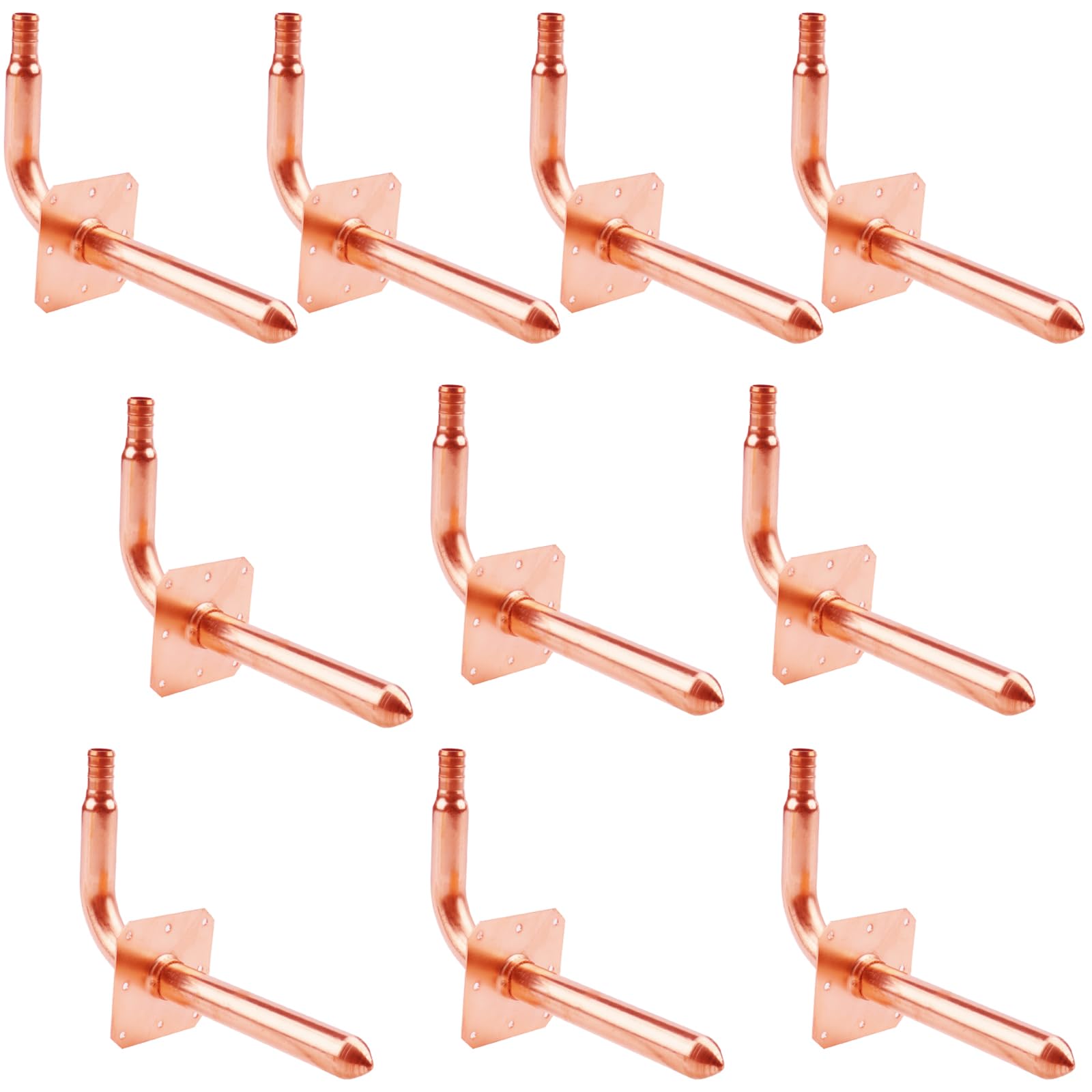 Amazon.com: WHK 10 Packs 1/2 Inch Copper PEX Stub Out Pex-B Copper Stub ...