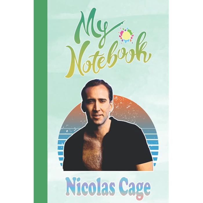 Buy Nicolas Cage Notebook Actor Merch for Women Men Teen: Nicolas Cage ...
