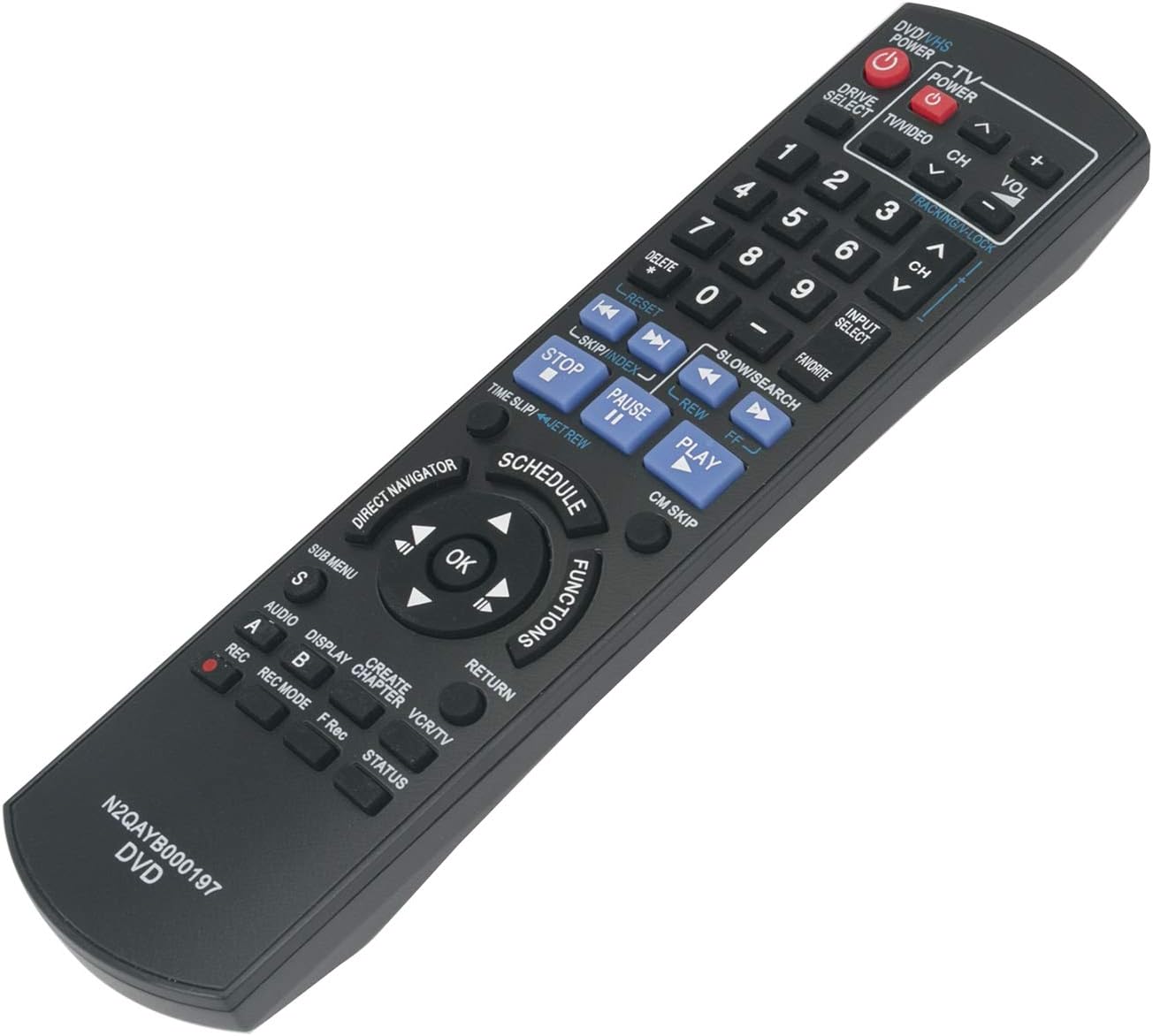 Amazon.com: New N2QAYB000197 Replace Remote Fit for Panasonic DVD ...