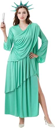 Amazon.com: LMYOVE Lady Liberty Costume Patriotic Crown Headband Adult ...