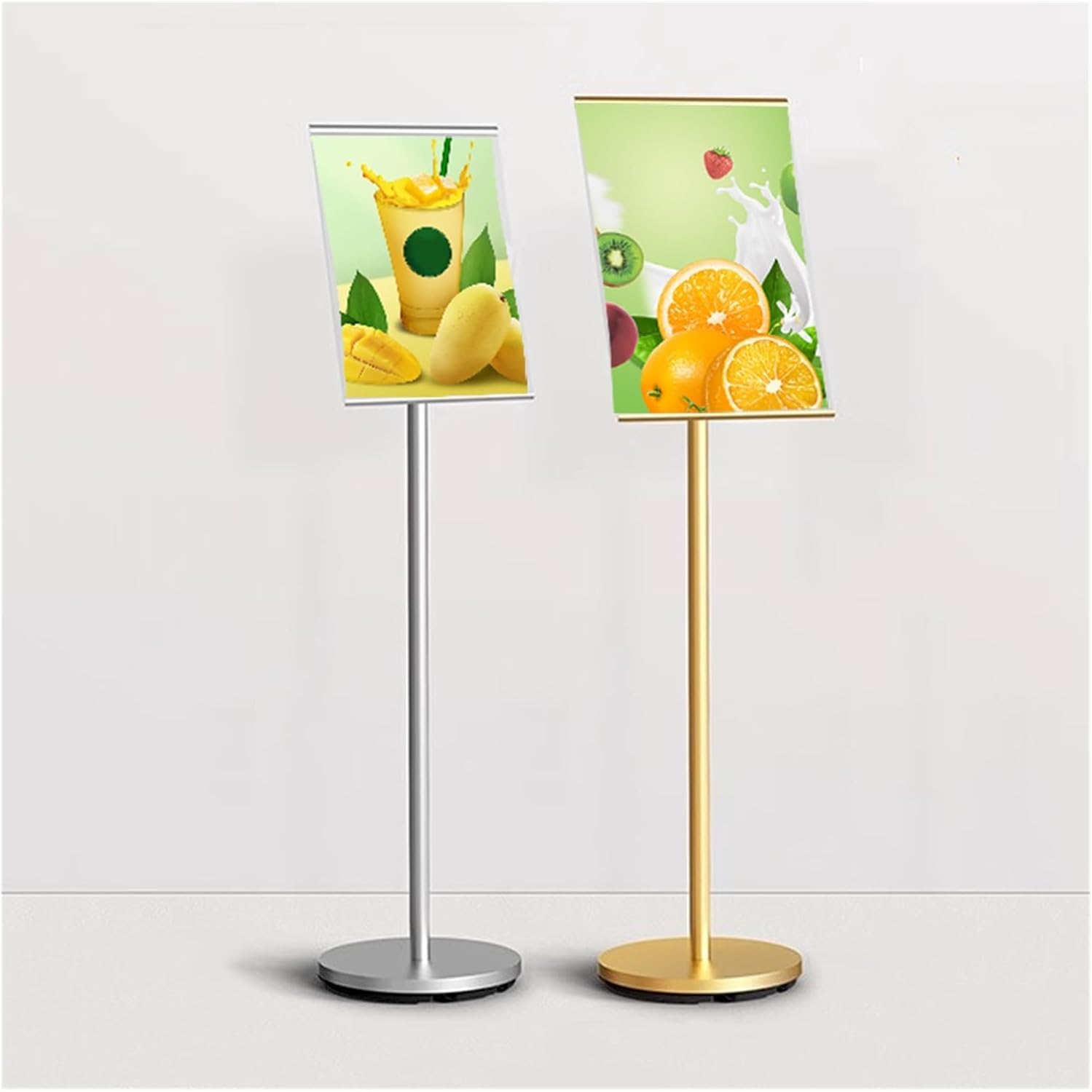 Amazon.com: WIGSELBL Metal Sign Holder Stand Poster Stand with Round ...