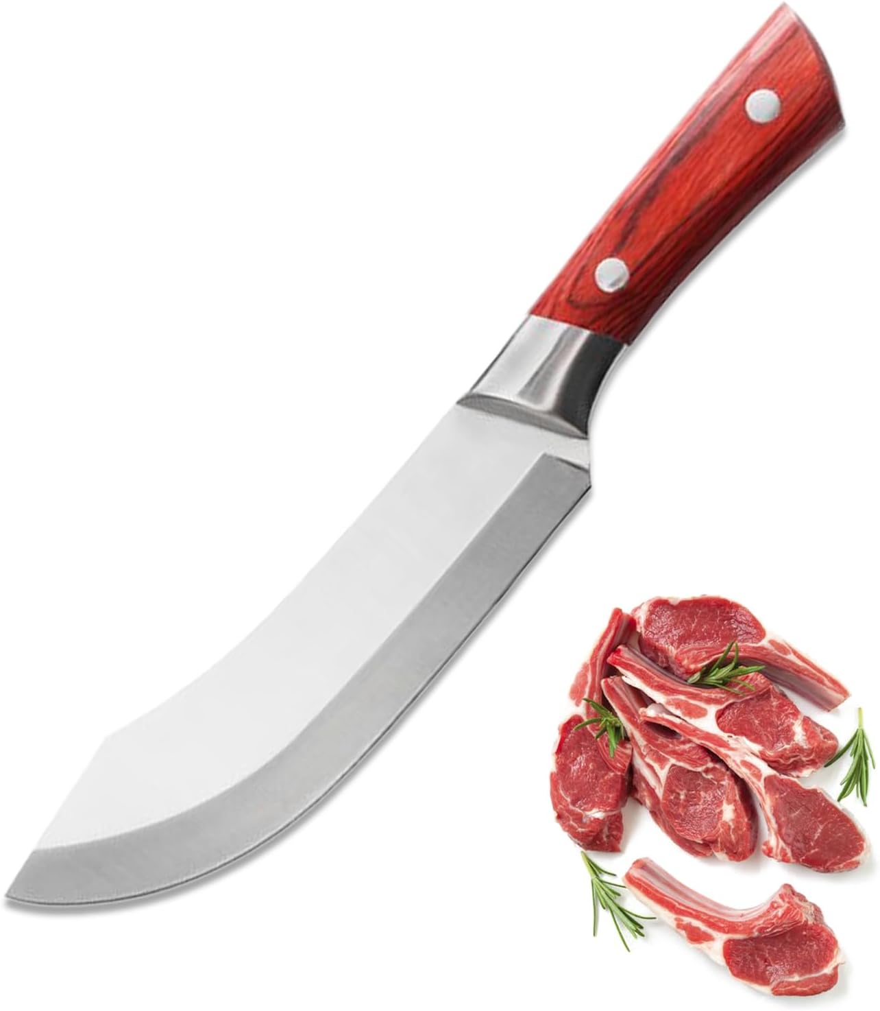 Amazon.com: Magicorange Meat Cleaver with Sheath – Butcher Knife for ...