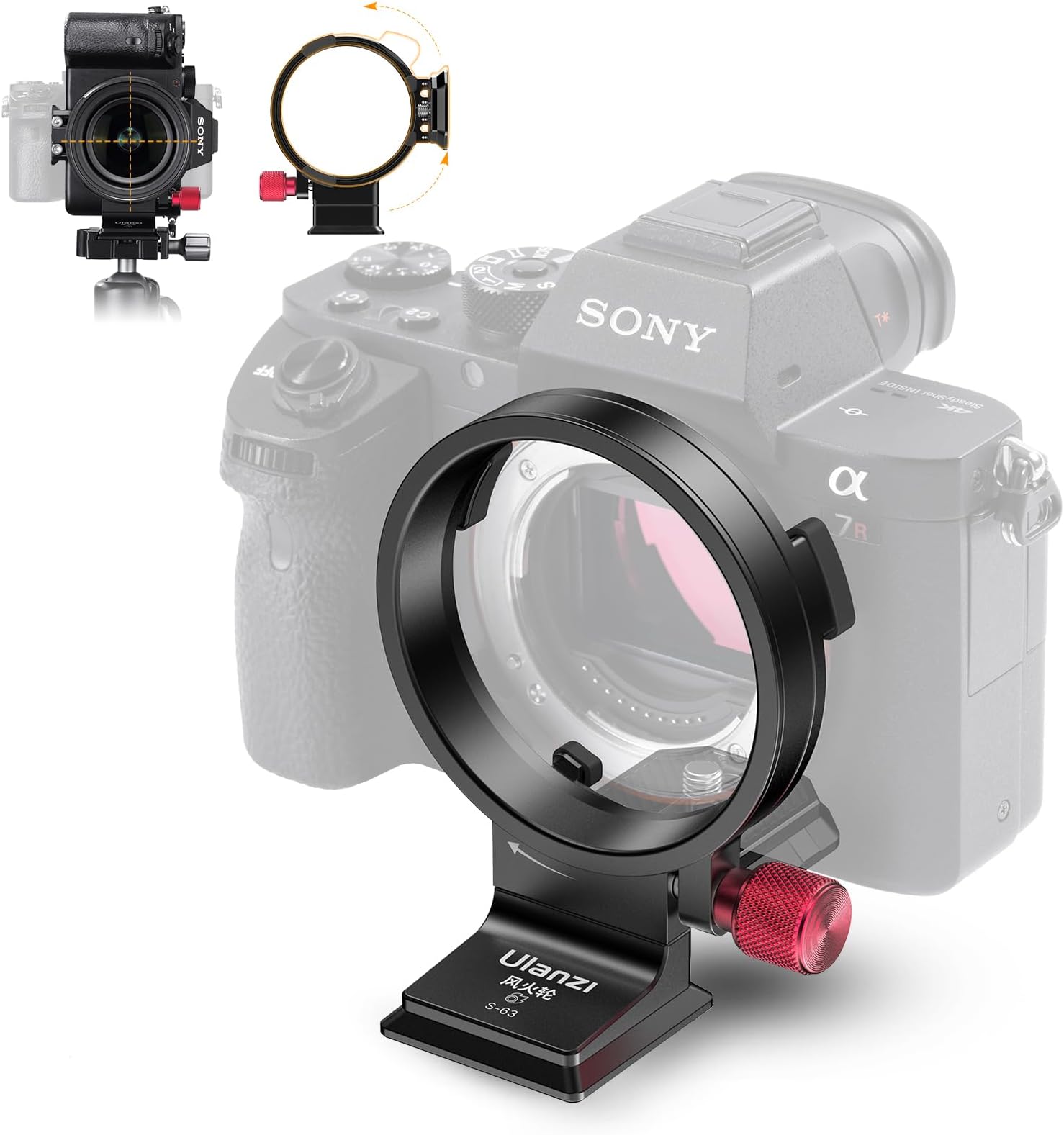 SMALLRIG Rotatable Collar Mount Plate für Sony Alpha 1 / Alpha 7 ...