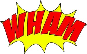 Amazon.com: Comic Book Wham Wall Decal, Superhero Vinyl Comic Decals ...