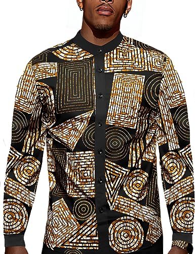 Amazon.com: OYOZONE Kaftan for Men Dashiki Shirts Unisex Bright African ...