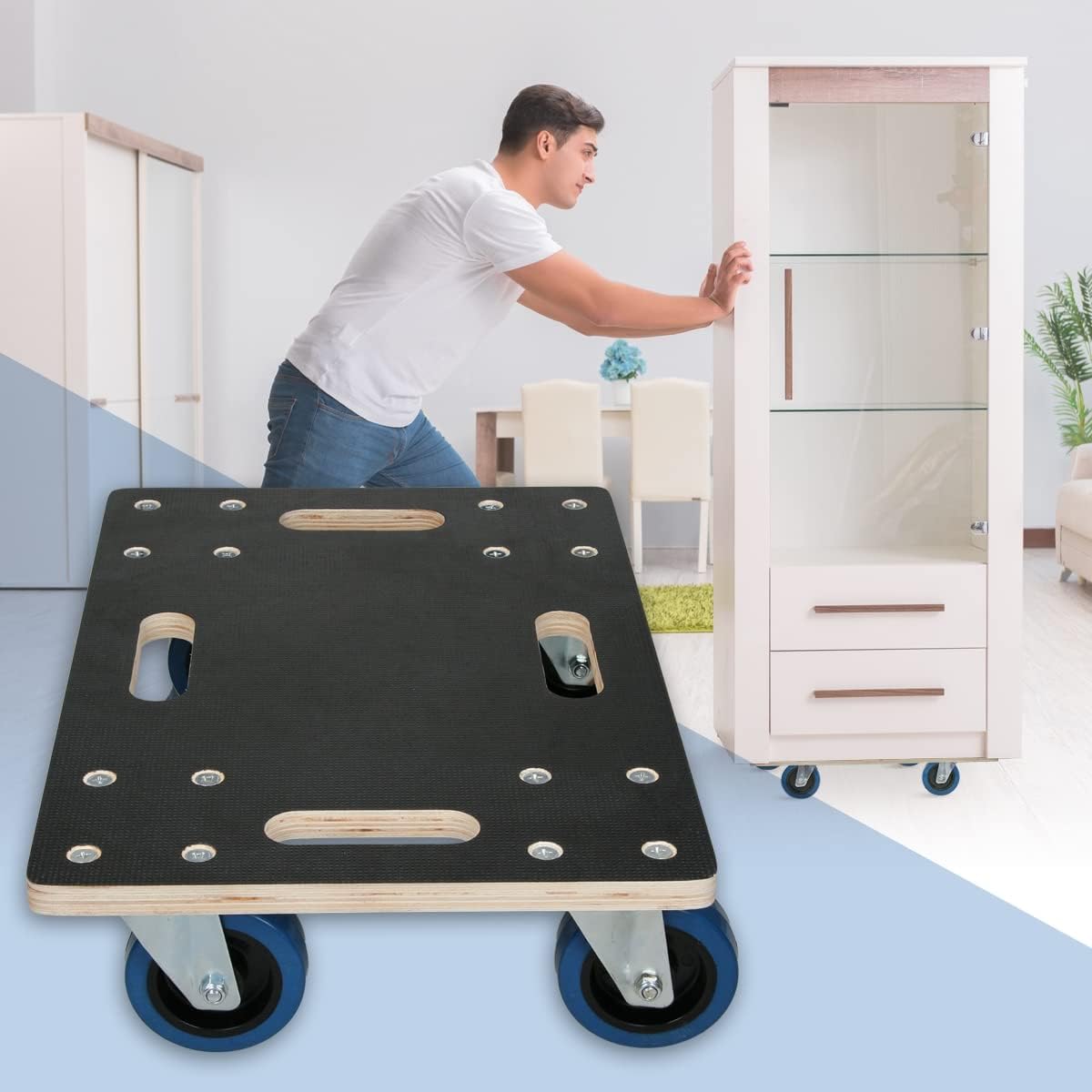 STROXX – 1x Transportroller mit 500kg Traglast (600 x 400 x 145mm ...