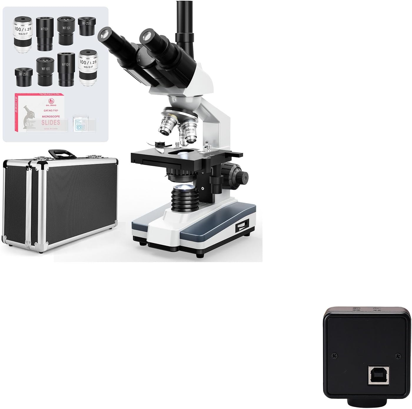 Amazon.com: Trinocular Microscope with 5MP Camera : Electronics