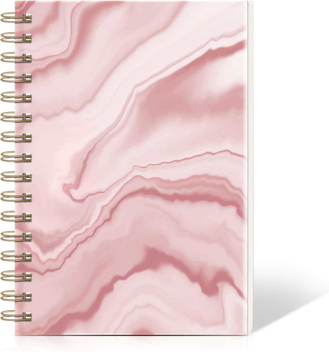 Amazon.com : daolen Lined Hardcover Spiral Journal Notebook [Pink ...