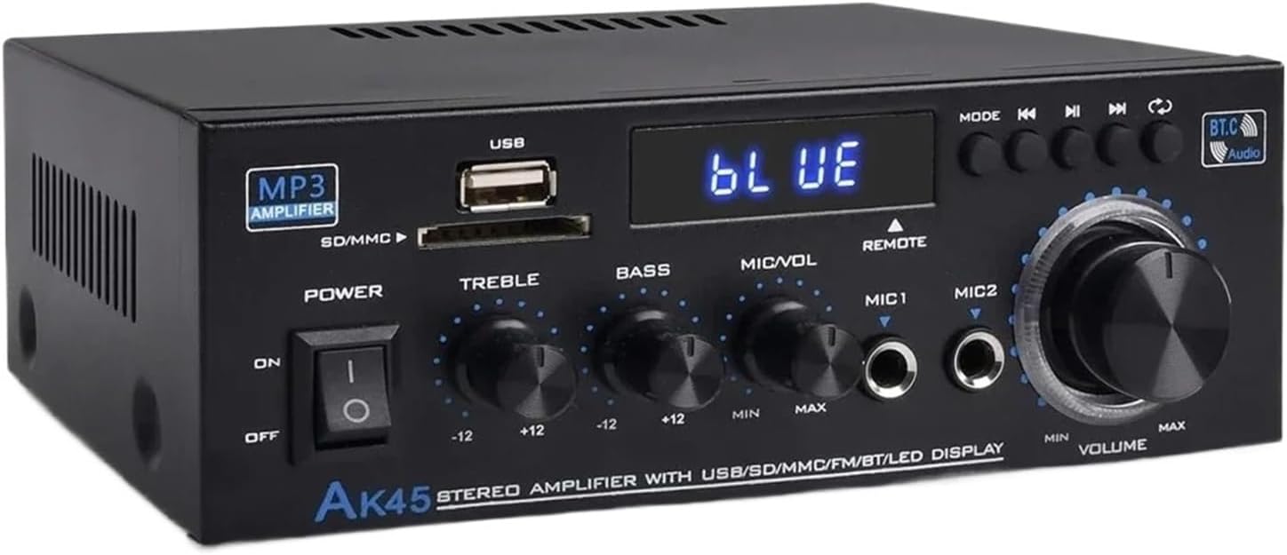 AMPLIFICADOR DE POTENCIA AK45/AK35, amplificador estéreo HiFi, canal 2 ...